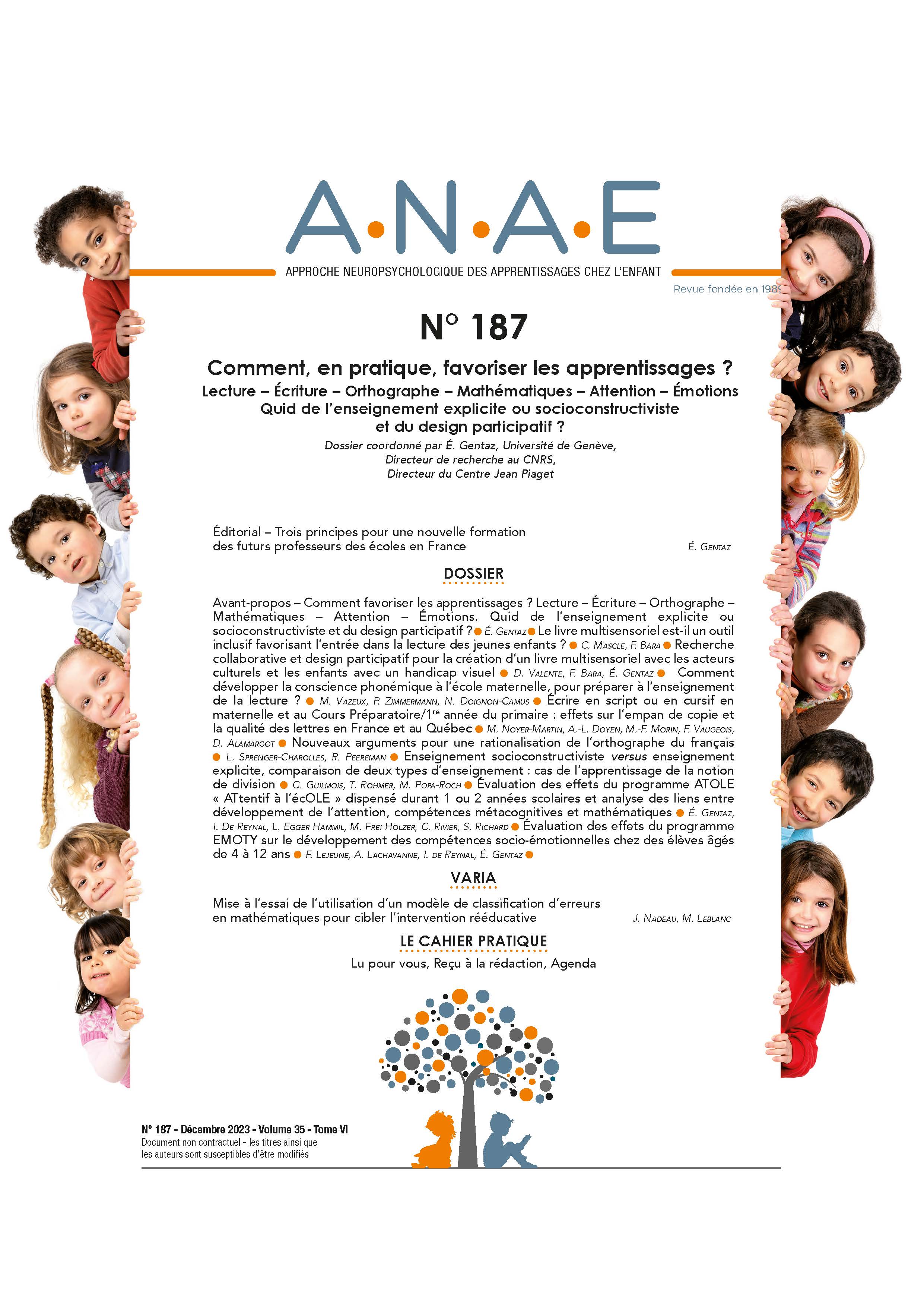 Anae-revue – Découvrez ANAE, un collectif dédié à la recherche pratique ...