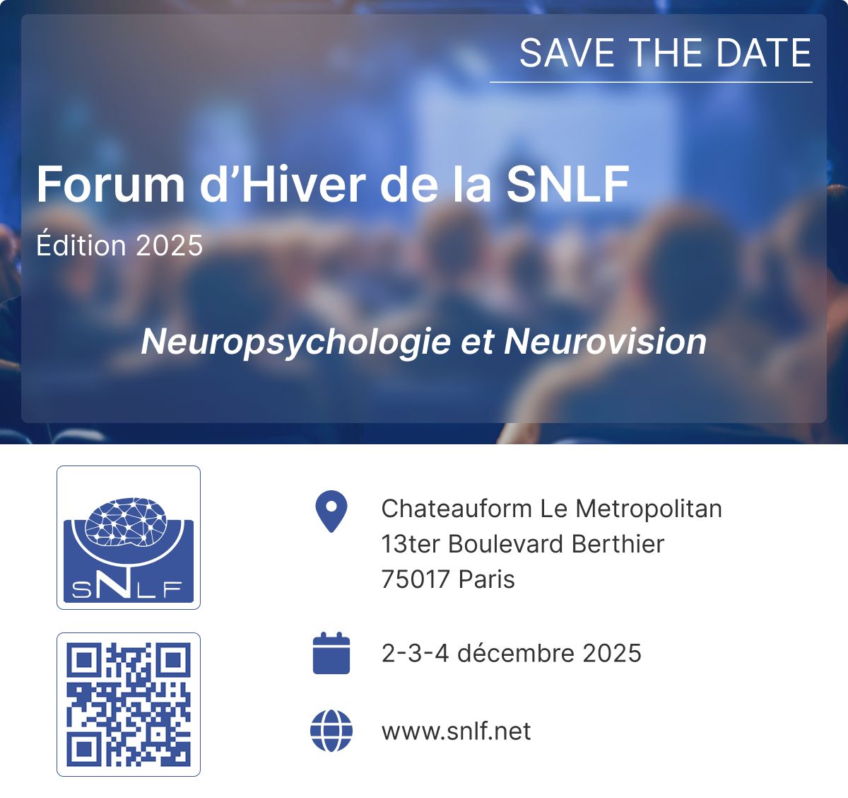 2 – 4 décembre 2025 – Forum 2025 de la SNLF – Neurovision ...